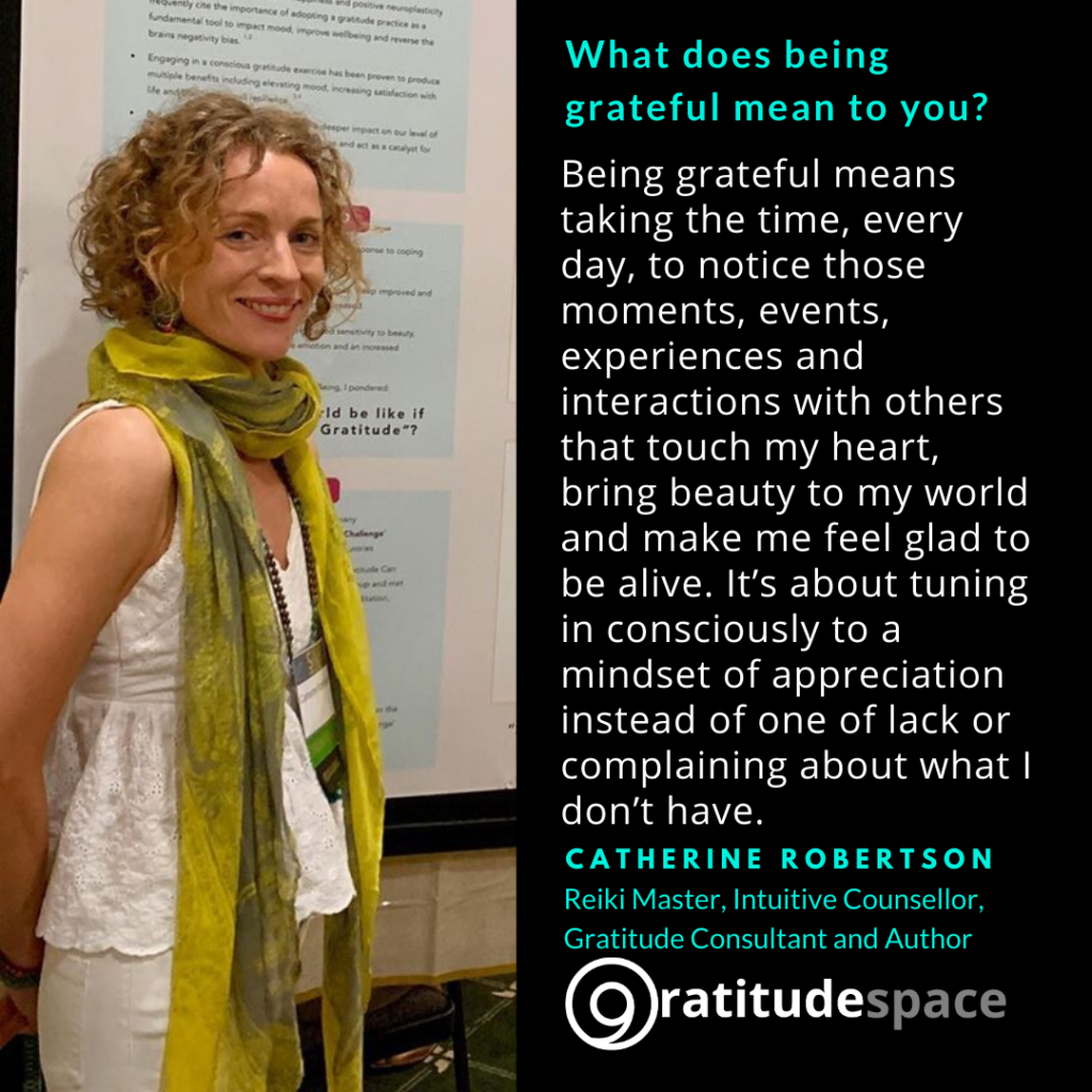Grateful, Grounded, and Centered - Catherine Robertson - GratitudeSpace