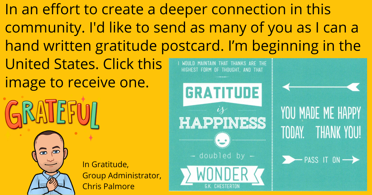 Hand Written Gratitude Postcard - GratitudeSpace